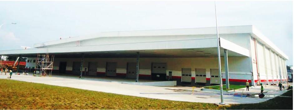 Pre-engineered steel buildings.