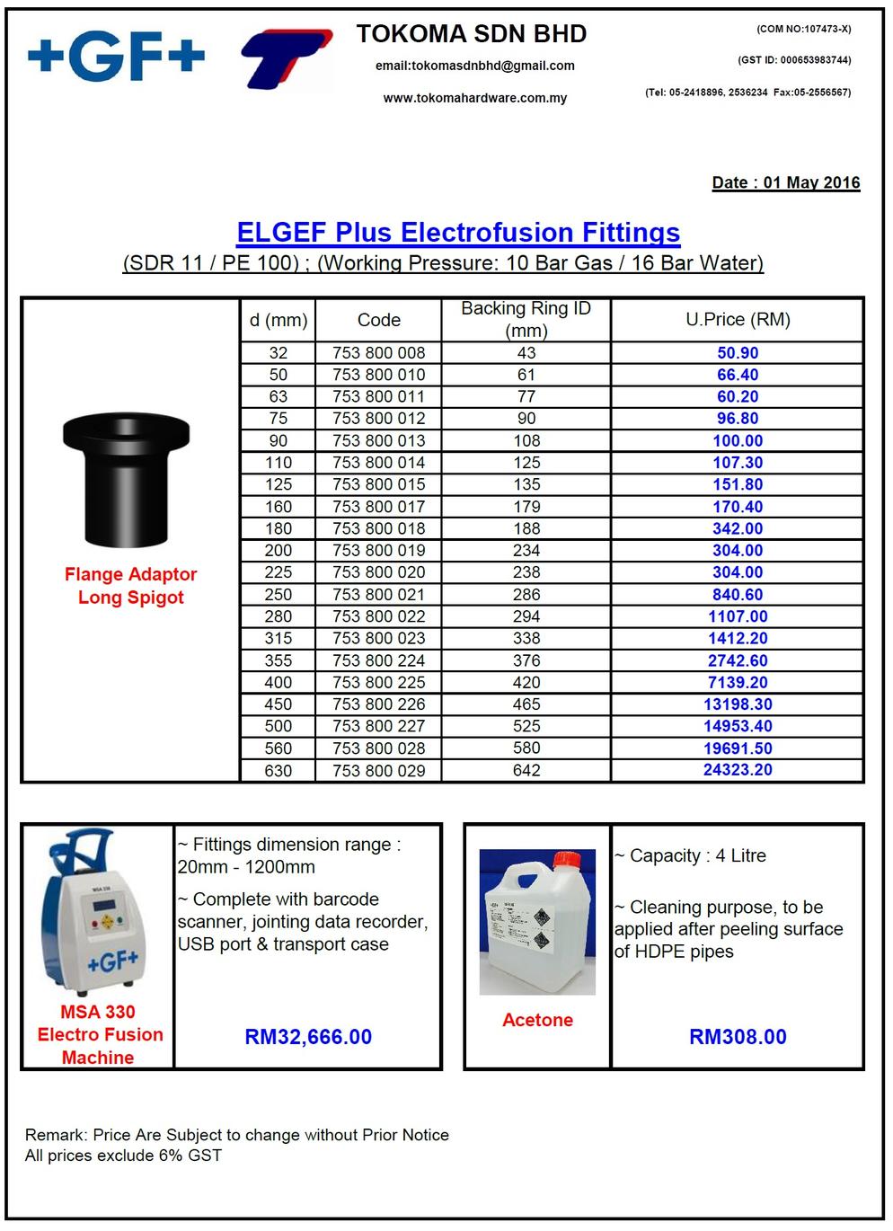 TOKOMA Perak - Products Catalogue