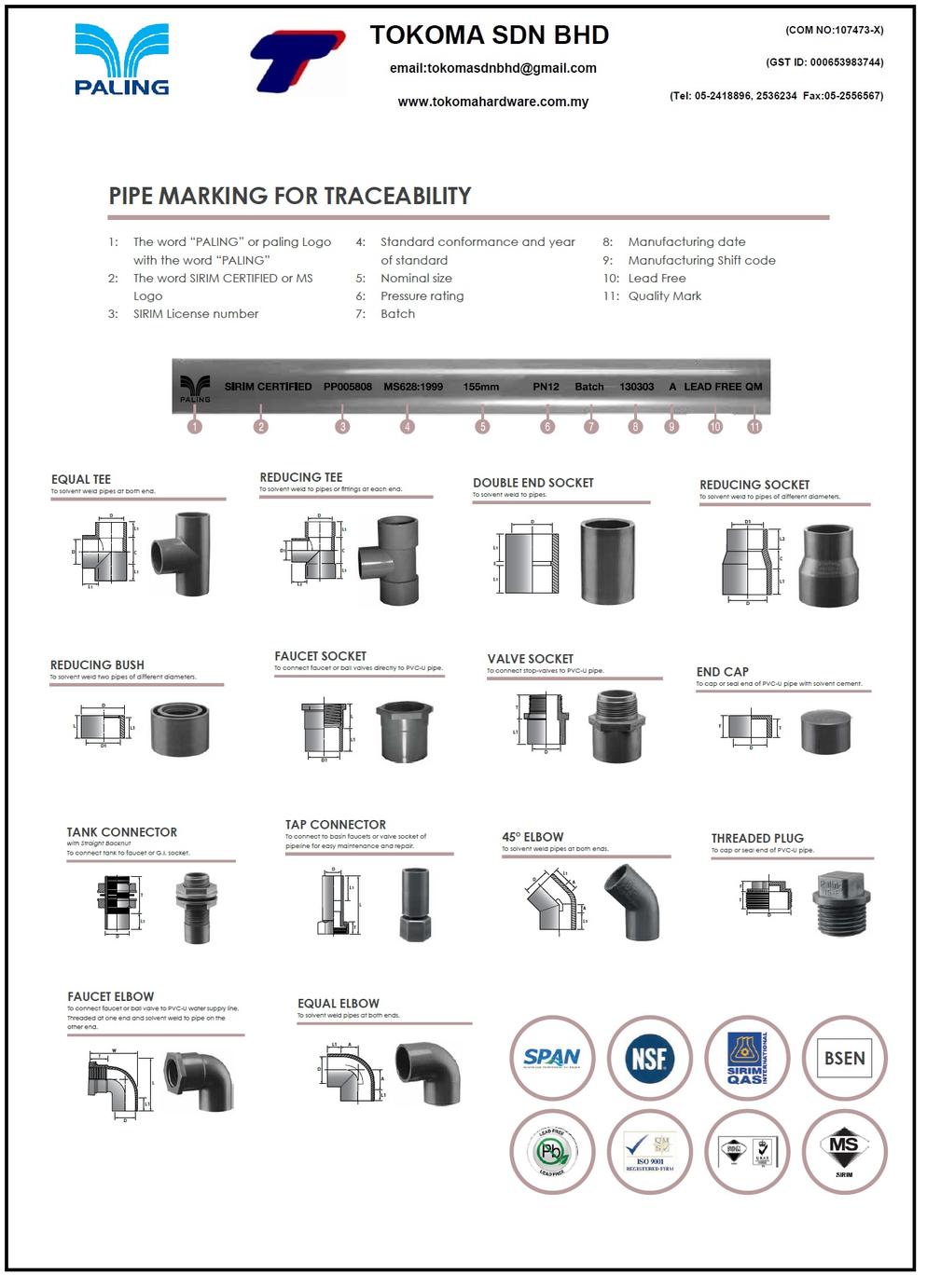 TOKOMA Perak - Products Catalogue
